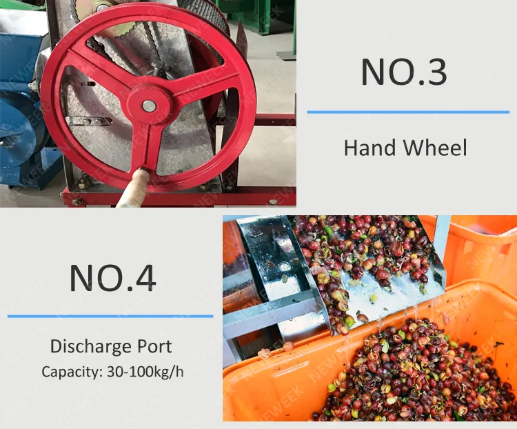 Neweek Hand Operated Fresh Bean Hulling Coffee Pulper Machine For Sale ...