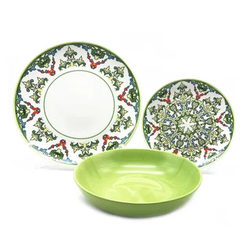18pcs Moroccan Style Ceramic Dinner Set Dinnerware - Buy 18pcs Dinner ...