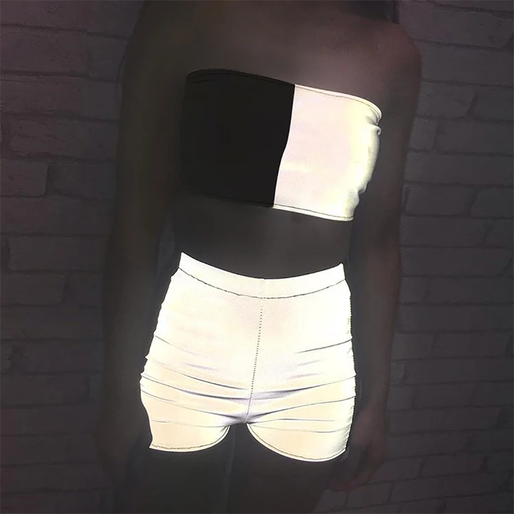 Wholesale Sexy Reflective Crop Tops For Women - Buy Reflective Tops ...