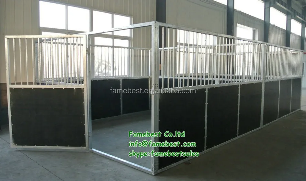 Temporary Horse Stable Box Without Roof - Buy Horse Stall Panels,Stable ...