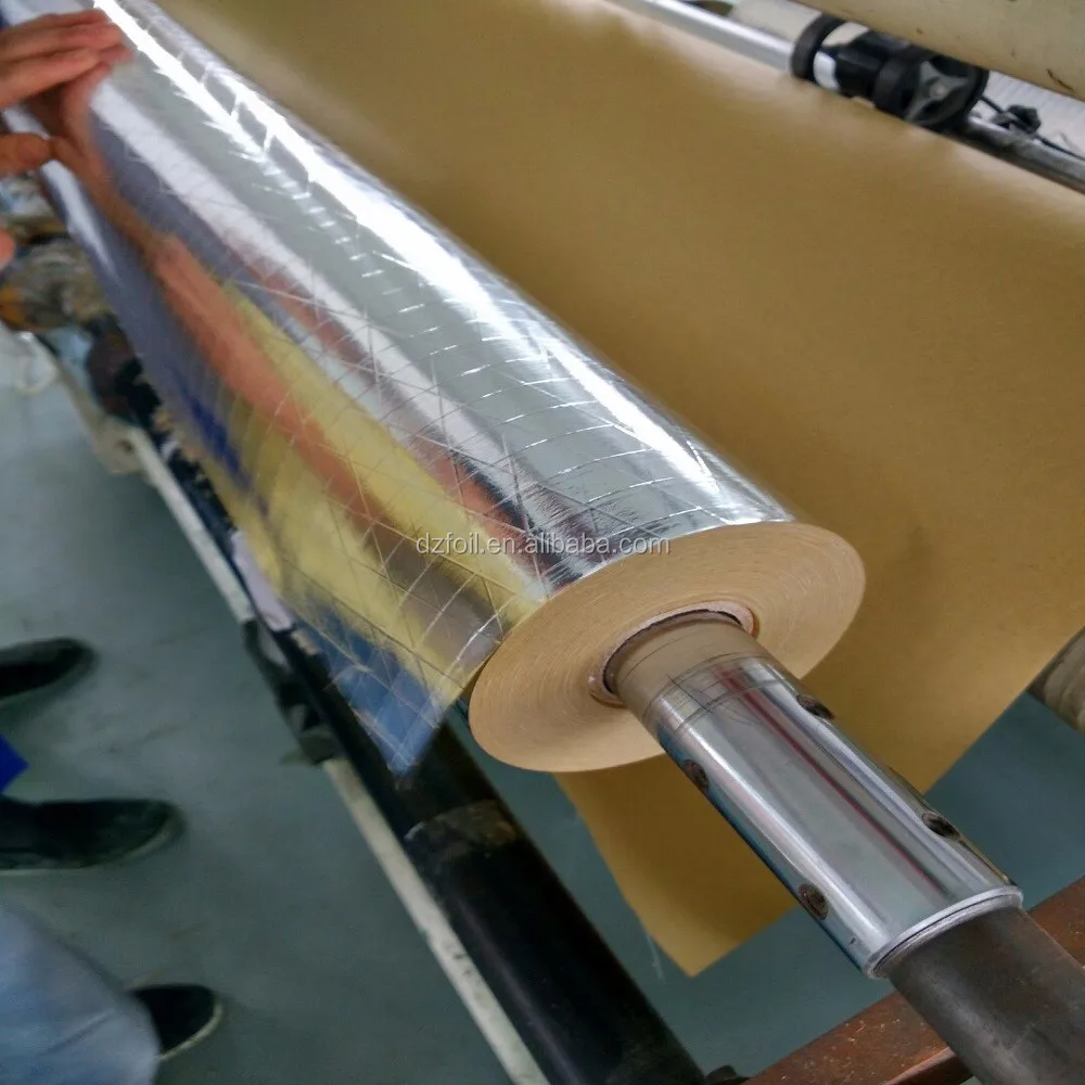 Aluminum Foil Fsk Facing With Fiberglass Scrim Kraft Paper Sarking ...