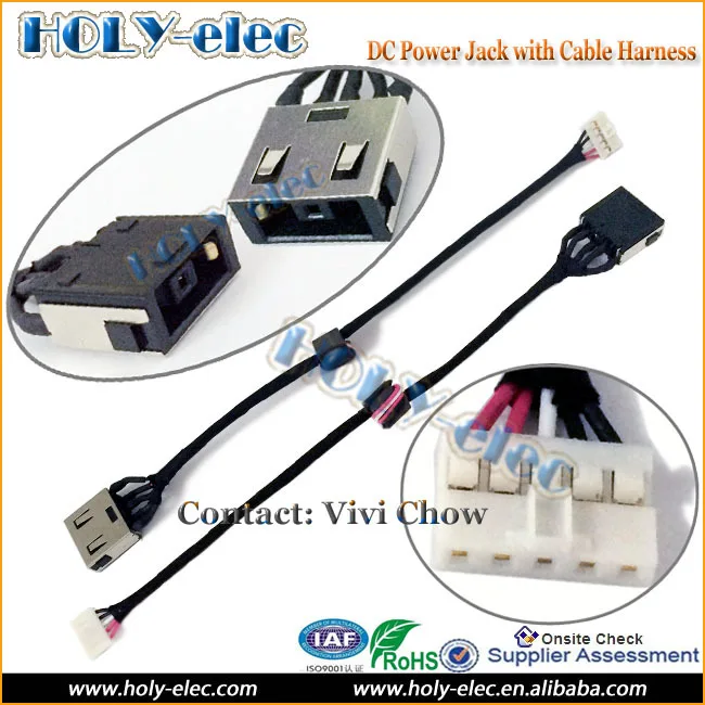Dc-in Power Port Jack Socket And Cable Wire For Lenovo G50-80 G50-85 ...