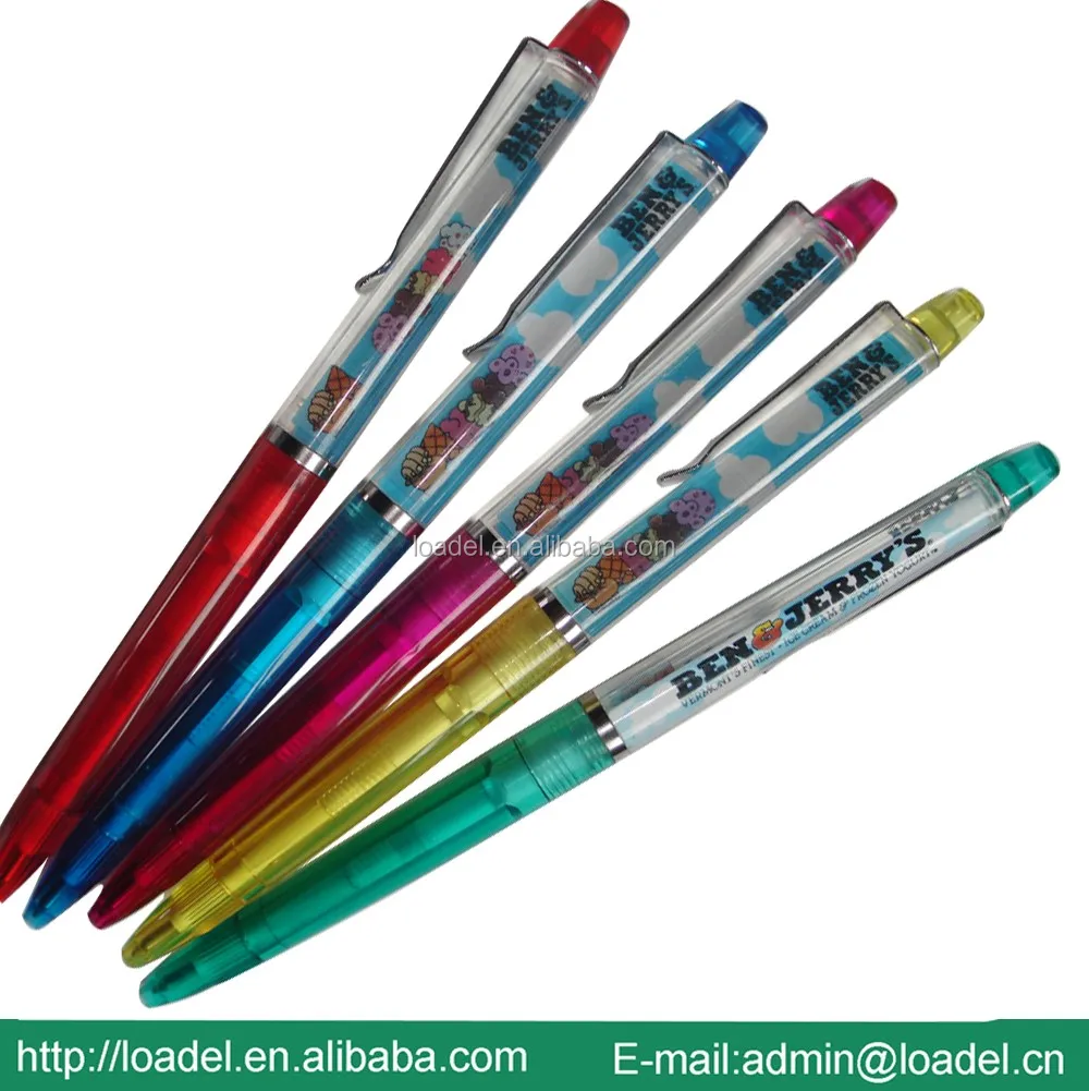 Professional Liquid Floating Pen Plastic Liquid Ball Pen Customized ...