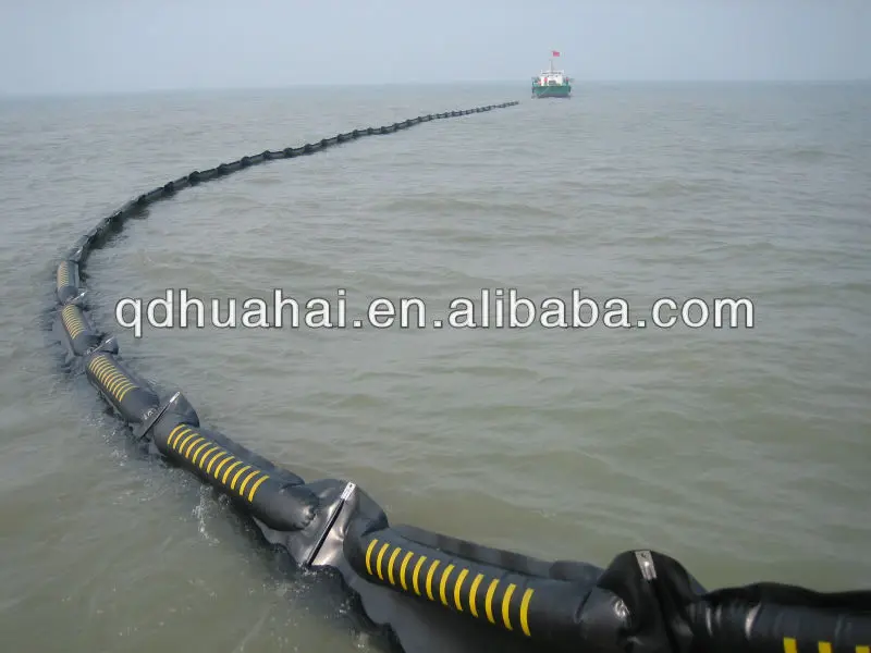 Inflatable Oil Spill Containment Rubber Boom - Buy Oil Spill Boom ...