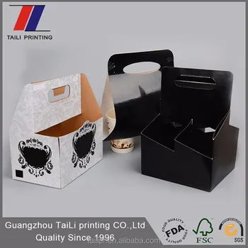 Custom Take Away Coffee Carrier Box/cardboard Coffee Carrier - Buy ...