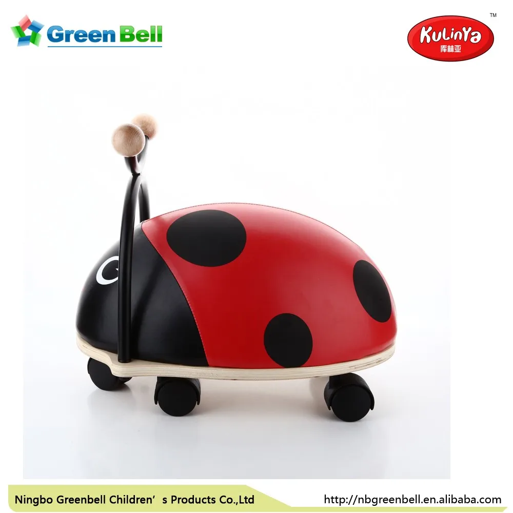 Kids Toddler Ride On Toy Ladybug Animals Car Wooden Balance Toys Ride ...