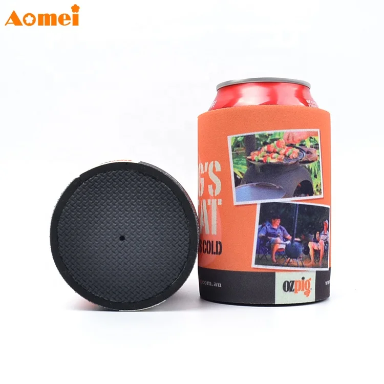 Full Color Transfer Printing 5mm Neoprene Rubber Bottom Beer Bottle Can ...