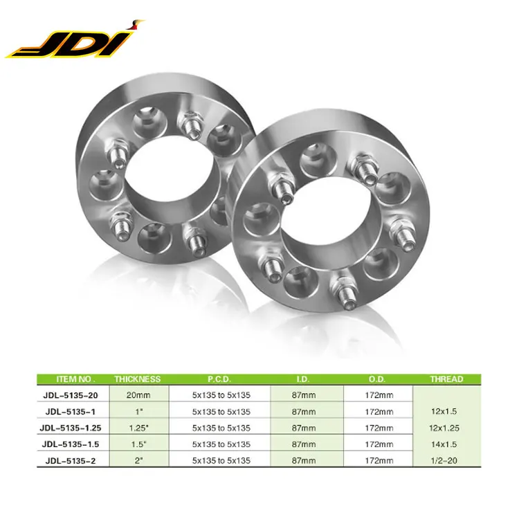 Jdl-5135-20 Universal Aluminum Alloy Wheel Spacer - Buy Wheel Spacer,Universal,Alloy Wheel ...