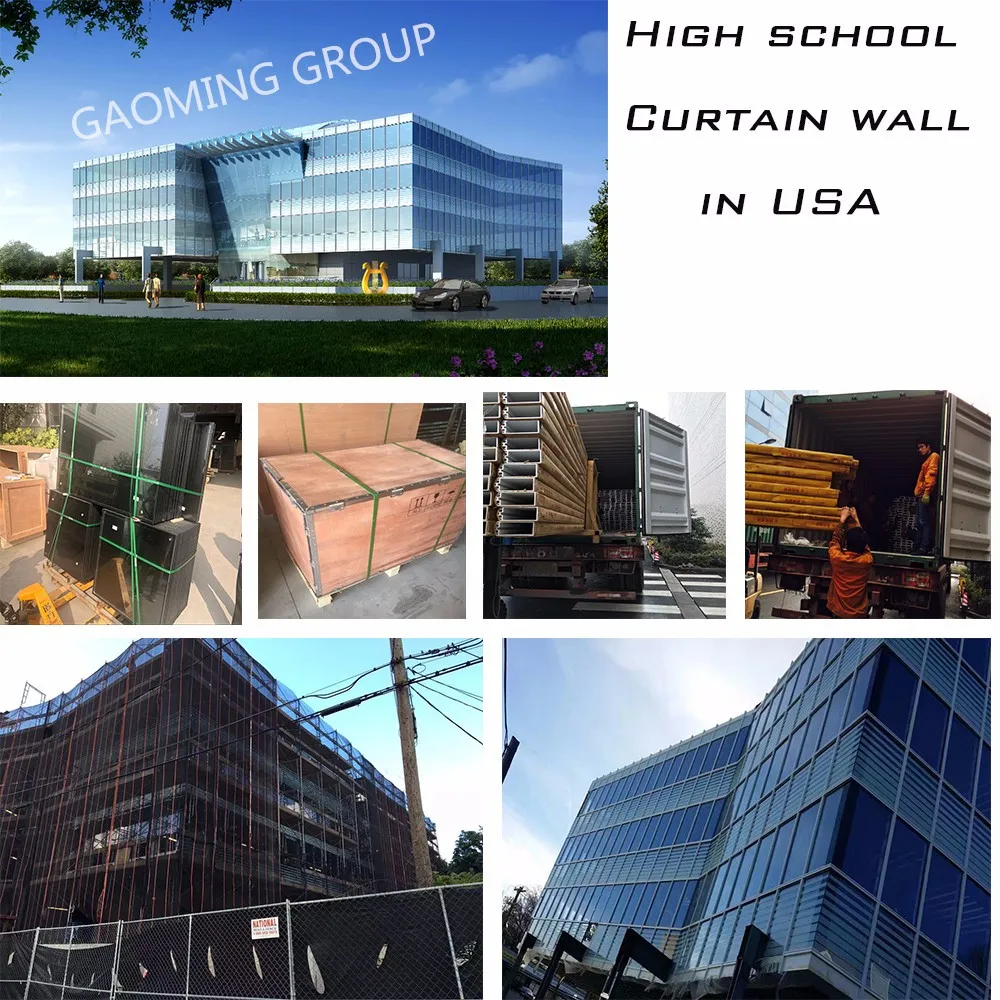 Gaoming Glass Curtain Wall Project For Shopping Mall Factory Curtain ...