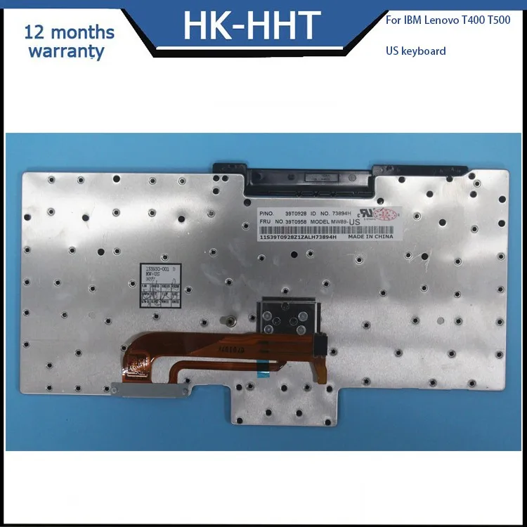 For Lenovo Thinkpad R60 R61 T60 T61 T400 T500 W500 Backlit Us Keyboard ...