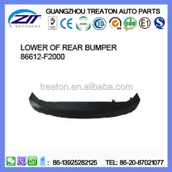Lower Of Rear Bumper 86612-f2000 For Hyundai Elantra 14-16 - Buy Lower ...