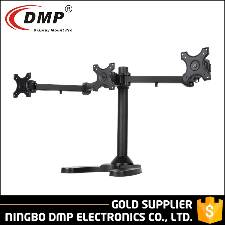 Hot Sale Lcd Triple Monitor Stand For 13-24" Monitor Vesa 100x100 ...