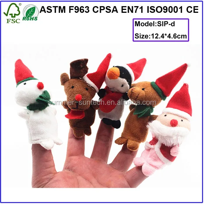 10 Styles Animals Plush Finger Puppet Stufffed Finger Puppet - Buy ...