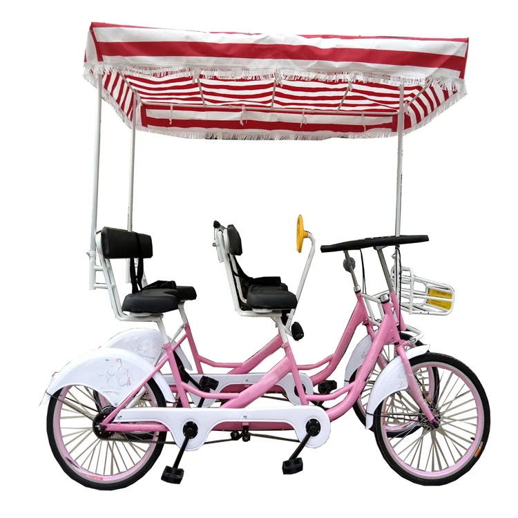 4 Seater Bike Colorful Tandem Bike/4 Seater Quad Steel Frame Tandem ...