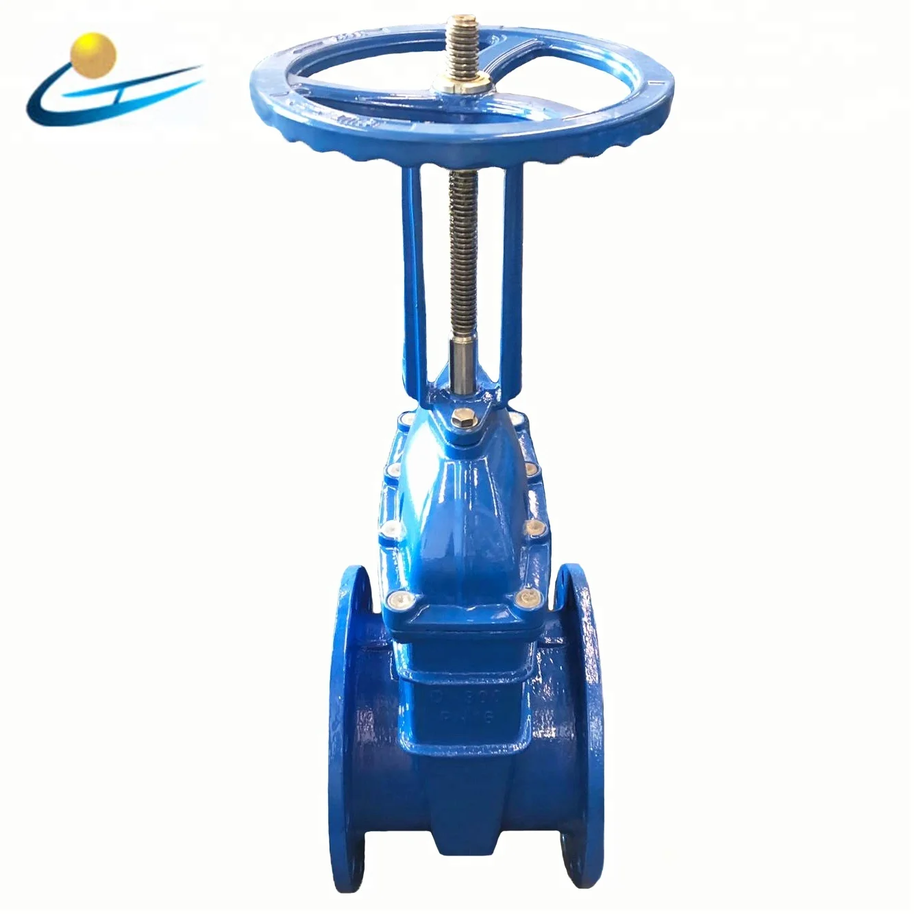 Dn300 12 Inch Ductile Iron Gate Valve Rising Stem Resilient Seated ...