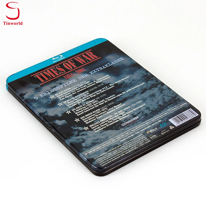 Custom Cd Rectangular Metal Tin Box - Buy Cd Packing Tin Box,Storage Cd ...