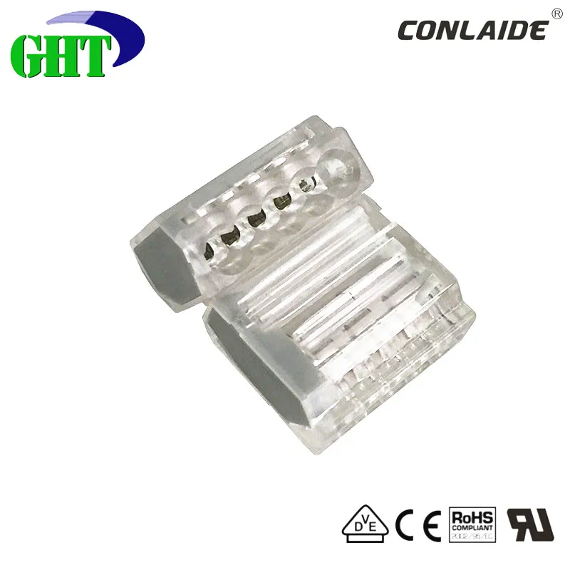 4 Pin Push-in Wire Connector With 24a 450v For Wiring 0.5 - 2.5mm2 ...