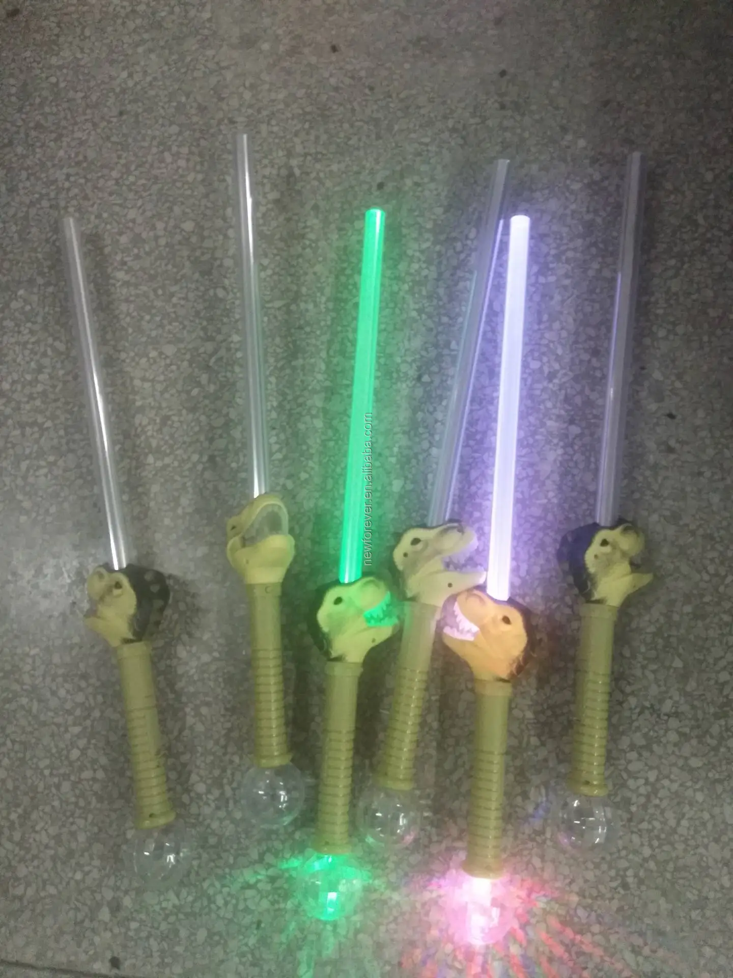 Hundred Power Led Plastic Flashing Dinosaur Sword W/ Crystal Ball Light ...