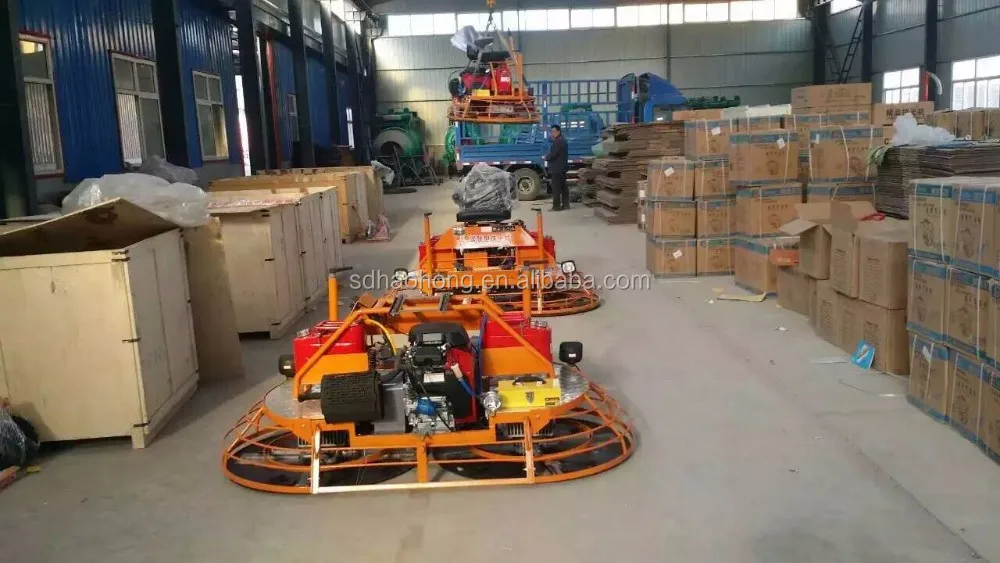 Ride On Concrete Trowel Gasoline Double Power Trowel Machine Engine ...