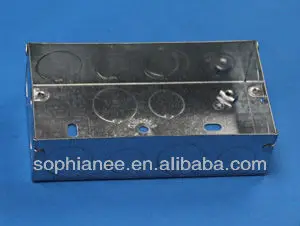 Uae Hotsale 1 Gang 3x3 Metal Electrical Back Boxes Junction Box Bs 4662 ...