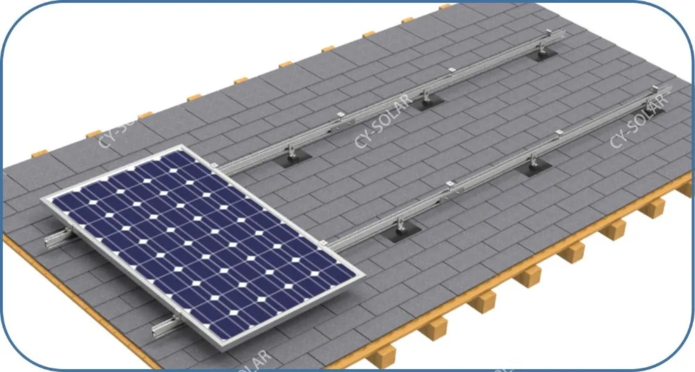 Asphalt Shingle Roof Solar Racking System For Home And Residential ...