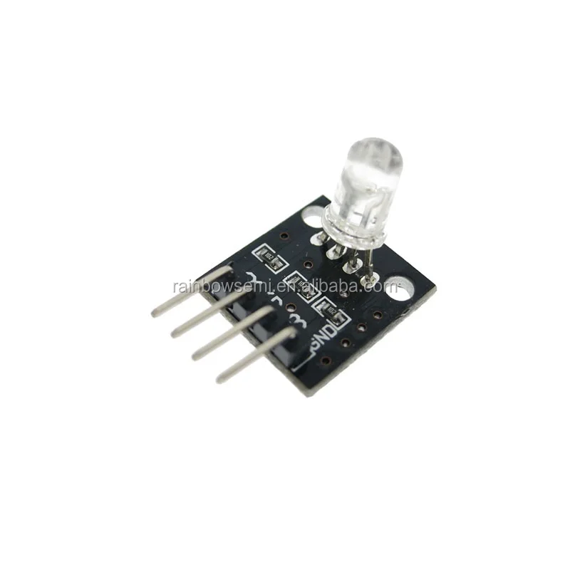 4针KY-016三色3色RGB发光二极管传感器模块DIY启动器套件KY016彩虹半| Alibaba.com