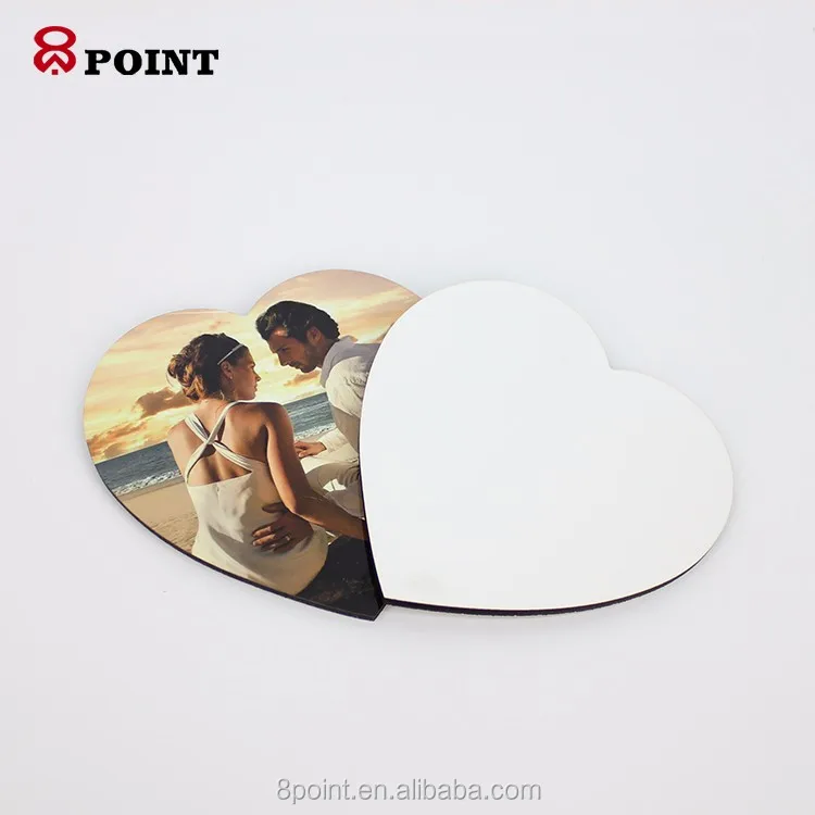 Heart Shape Blank Sublimation Mdf Cork Coaster 100mm - Buy Heart Shape ...