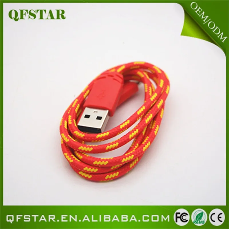 New Customized 1m/2m/3m Colorful Cellphone Mini Usb Data Cables,Flat ...