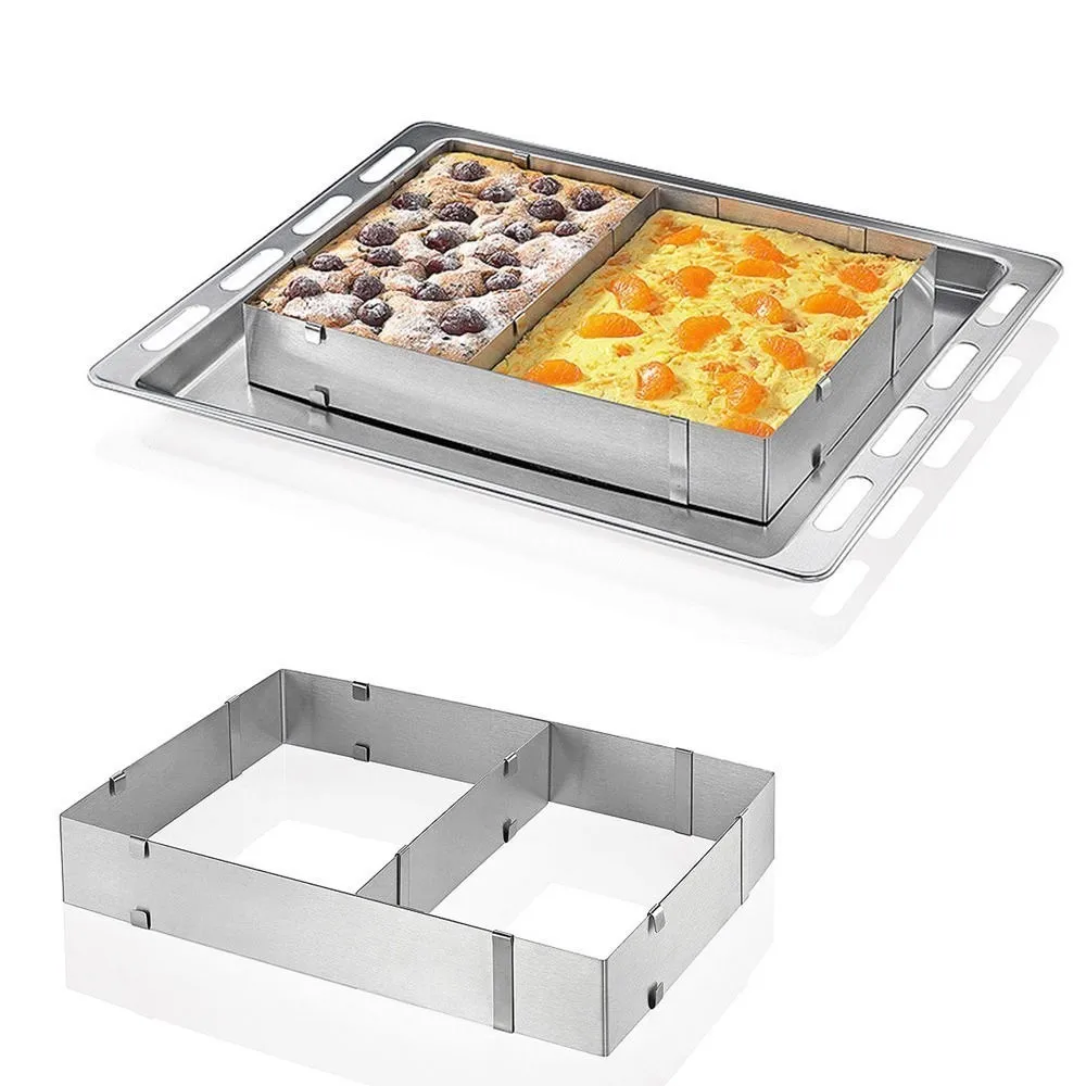 Stainless Steel Rectangular Baking Mold Frame Mousse Cake Ring - Buy ...