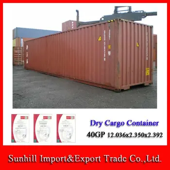 Cimc 40ft Best Quality Iso Dry Cargo Container With Csc Plate - Buy Dry ...