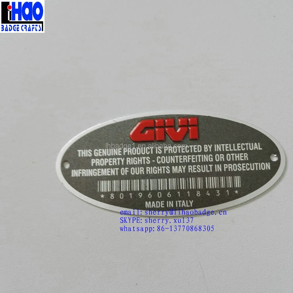 Self Adhesive Metal Aluminium Barcode Label,3m Bar Code Metal Aluminum ...