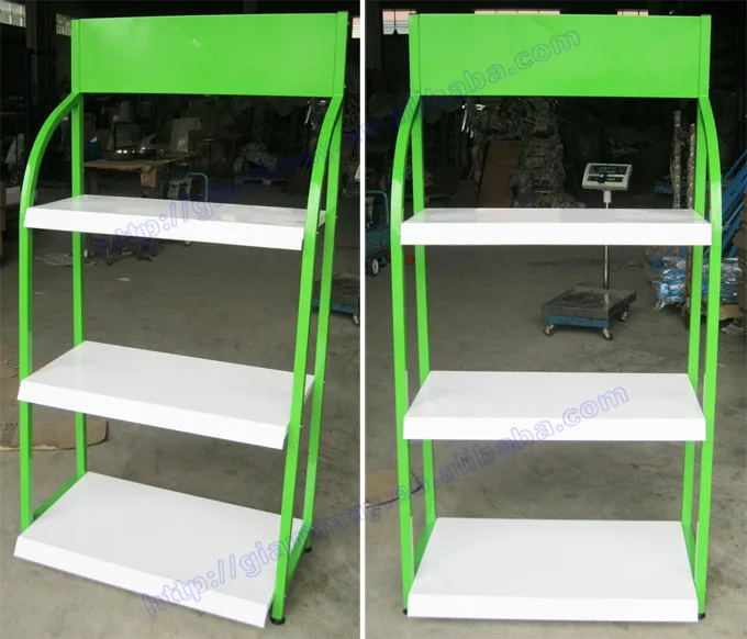 3 Layer Shelves Floor Standing Lubricant Engine Oil Display Stand For ...