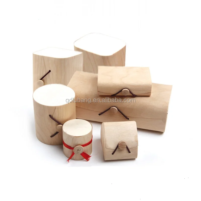 Pbang Round Tube Birch Veneer Soft Bark Wooden Box for Gift