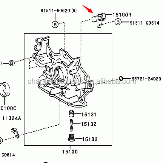 Lexus Rx300 Rx330 Rx350 Rx400h Crank Position Sensor 90919-05012 - Buy ...