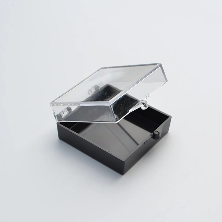 40x40x20mm Clear Plastic Hinged Box - Versatile & Recyclable