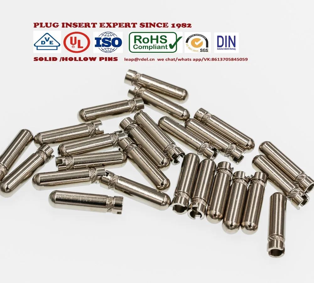 Crimping,Soldering,Screwing Brass Pin Plug Insert - Buy India Plug Pins ...