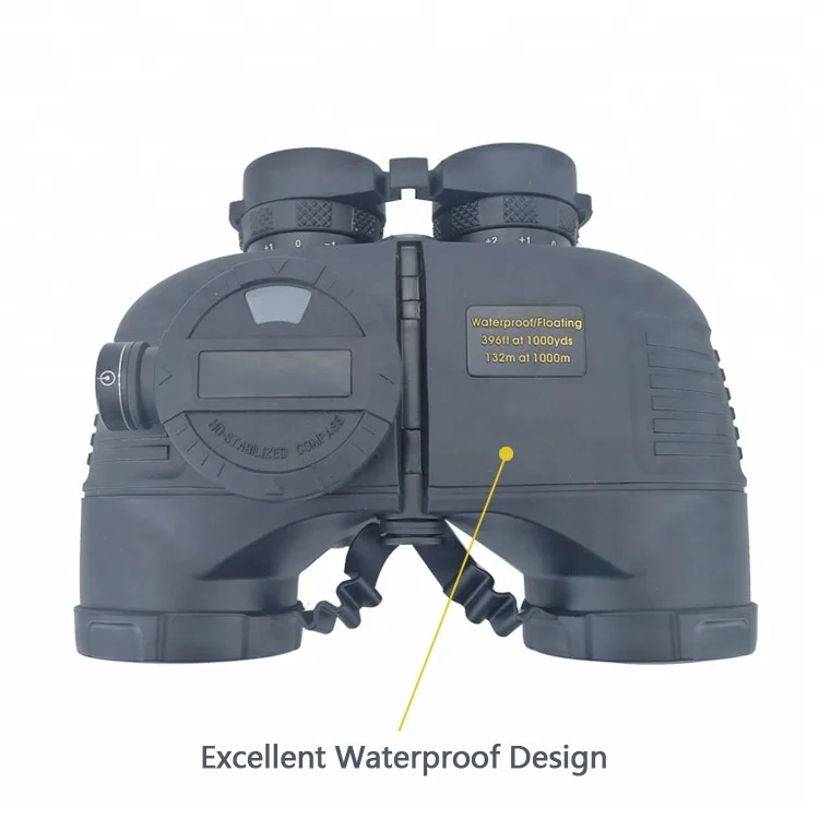 W7012 Black Waterproof Floating 7x50 Marine Binoculars