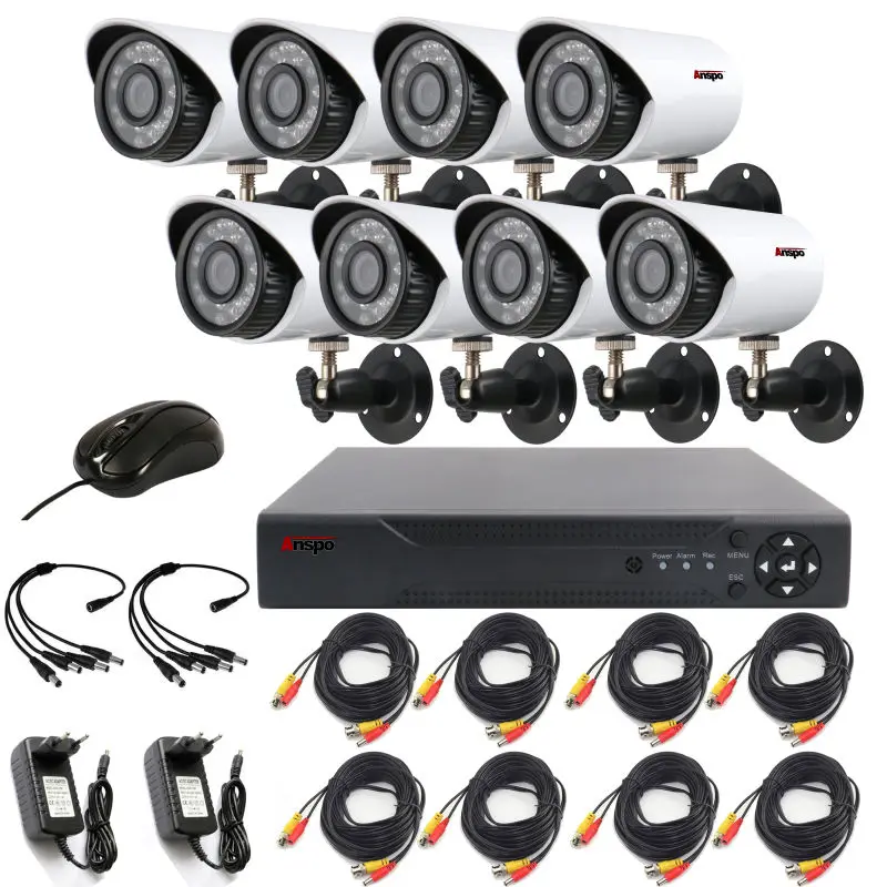 1080p Cctv Dvr Camera Kits 8 Channel Dvr Kit Waterproof Indoor - Buy ...