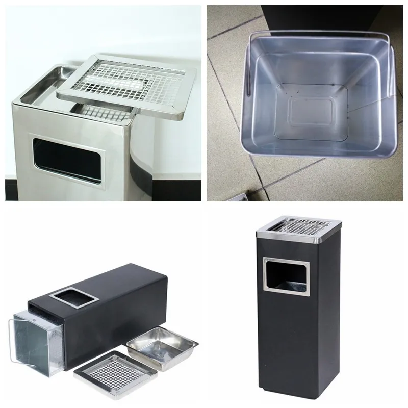 High Quality Stainless Steel Wholesale Hotel Lobby Garbage Bin Metal ...