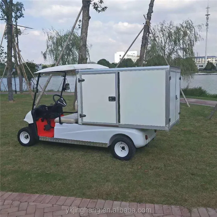 House Keeping Linen Golf Cart With Large Storage Box For Hotel Or ...