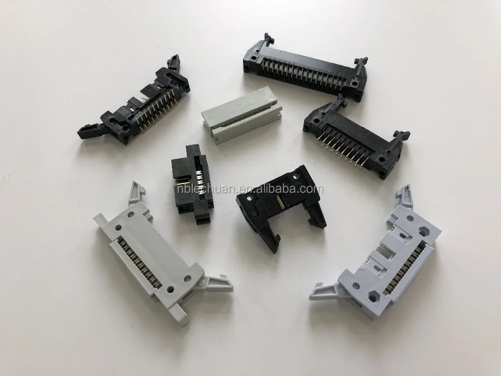 2.54mm (0.100") Pitch Long And Short Latch Straight Right Angle ...