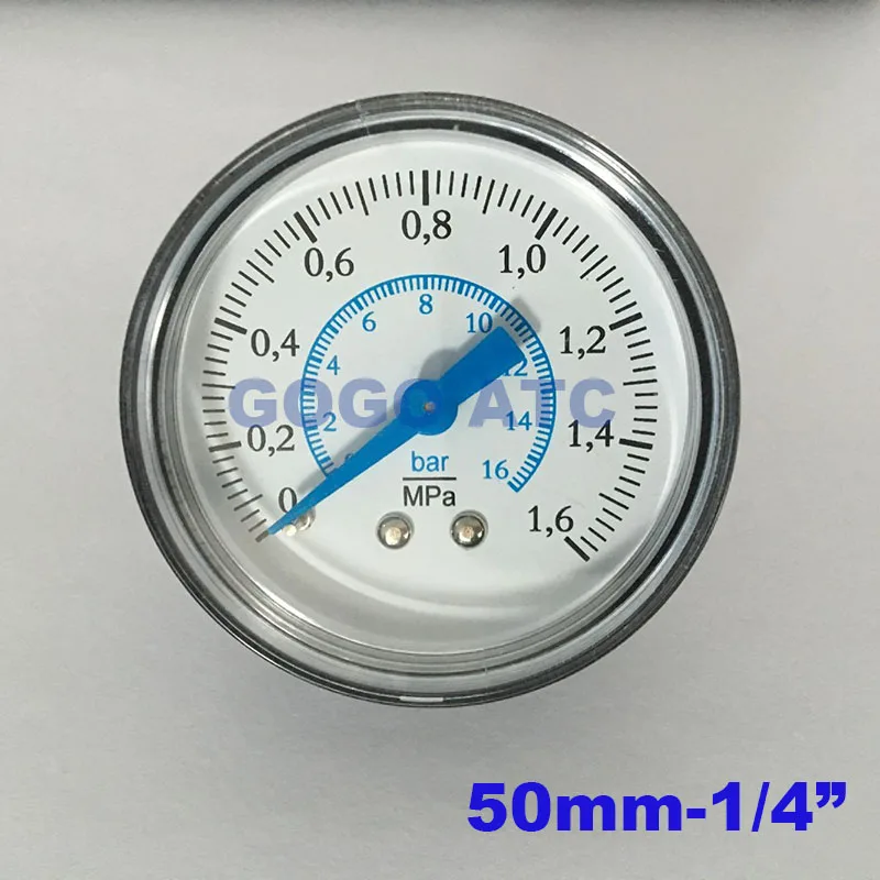 SMC Airtac Pneumatic Mini Air Pressure Gauge - 150psi/10bar
