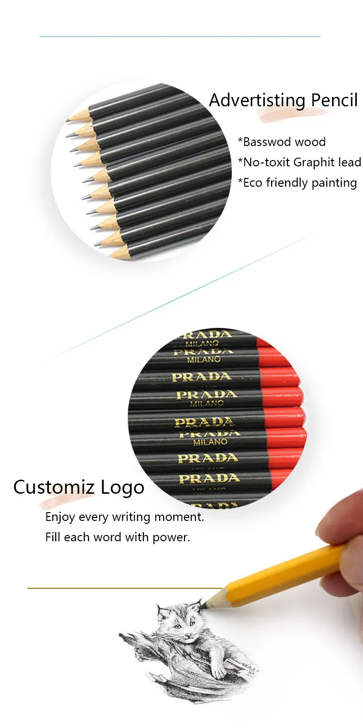 Customize Logo Print Advertising Pencil - Buy Advertisting Pencil,Logo ...
