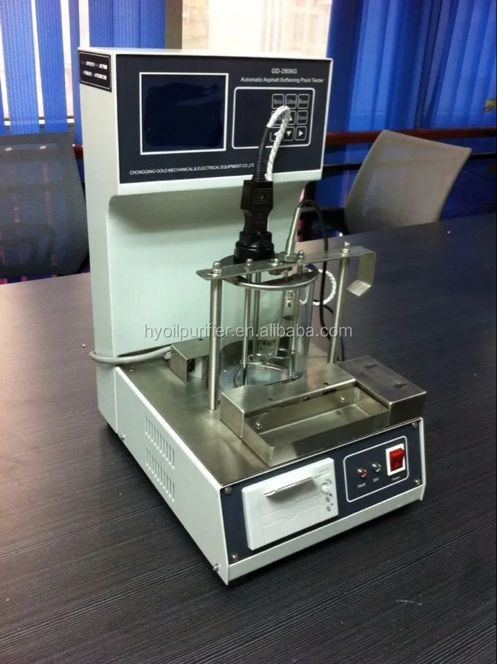 Automatic Asphalt Softening Point Tester / Ring And Ball Apparatus For ...