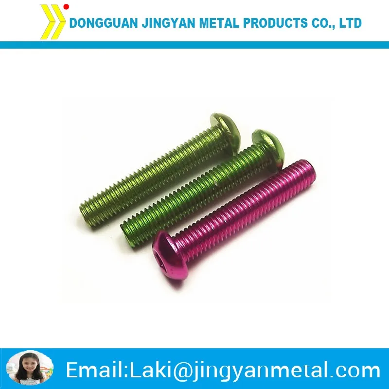 M3 Aluminum 6061-t6 Anodizing Dome Head Bolts - Buy Aluminium Anodized ...