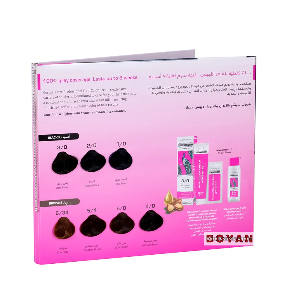 Hot Sell Hair Color Chart For Hair Dye Use For Salon - Buy Hair Color ...