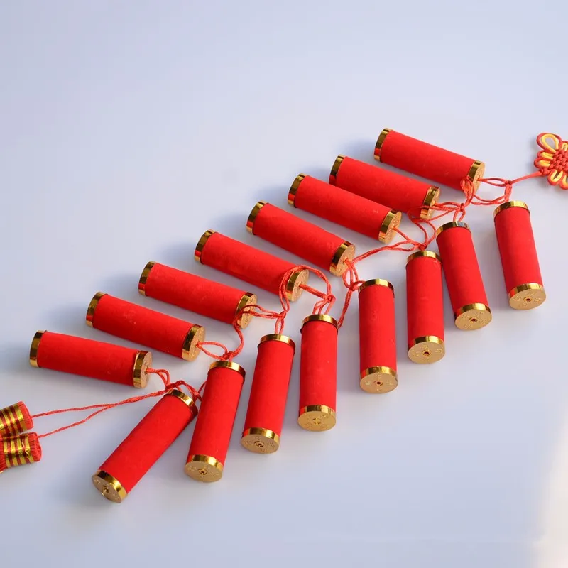 Traditional Chinese New Year Decorations - Fabric Firecrackers for Sale