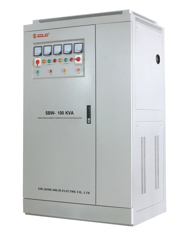 Solid Electric Sbw 100kva Automatic Voltage Regulator - Buy 100kva ...