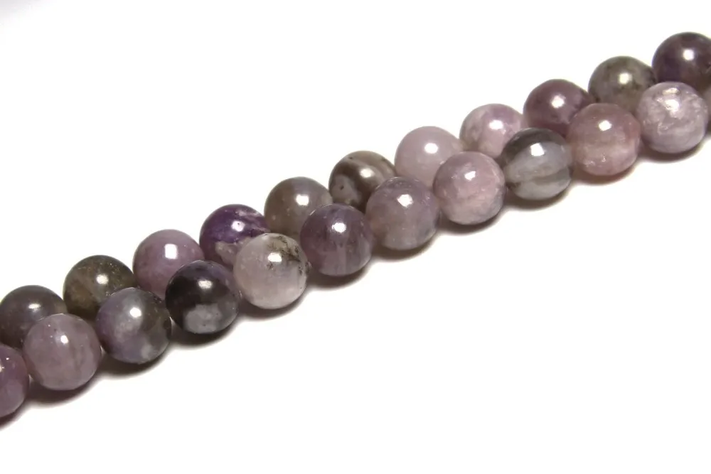 Tryme New Aaa+ Quality Lilac Stone Natural Stone Round Loose Purple ...