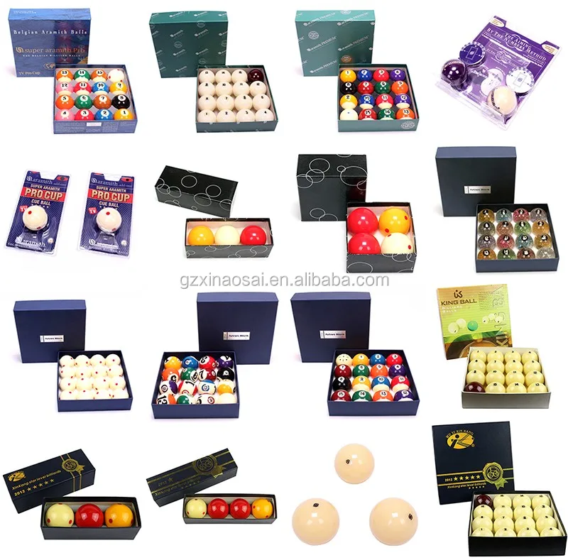 Shop Our Custom Used Pool Balls - 2-1/16" 8 Red & Yellow